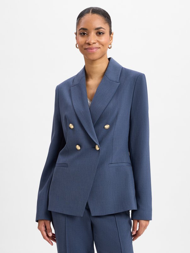 s.Oliver BLACK LABEL Damen Baukasten-Blazer in indigo
